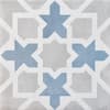 Roca Maiolica Pattern T. Gray 8 in. x 8 in. Matte Ceramic Floor and ...