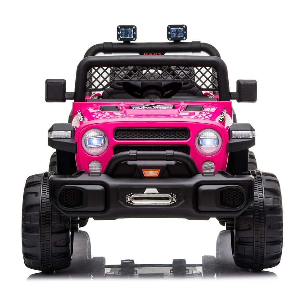Karl home 12-Volt Kids Ride On Truck Car with Remote LED Lights Music ...