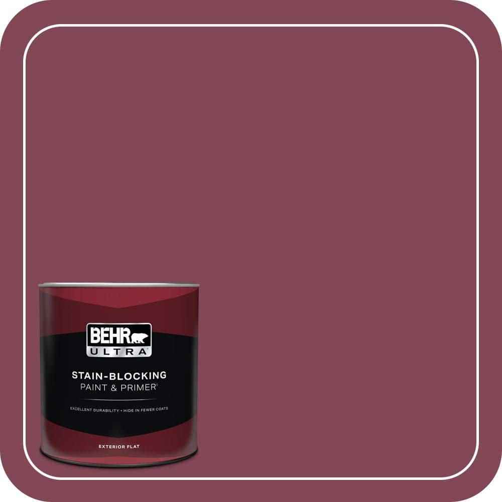BEHR ULTRA 1 qt. #110D-6 Haunting Melody Flat Exterior Paint & Primer ...