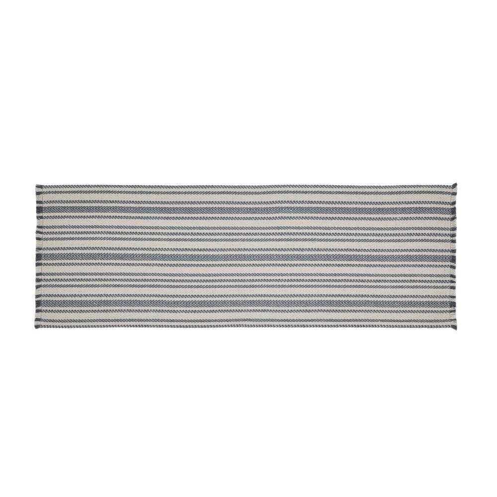 VHC BRANDS Finders Keepers 12 in. W x 36 in. L White Gray Chevron ...