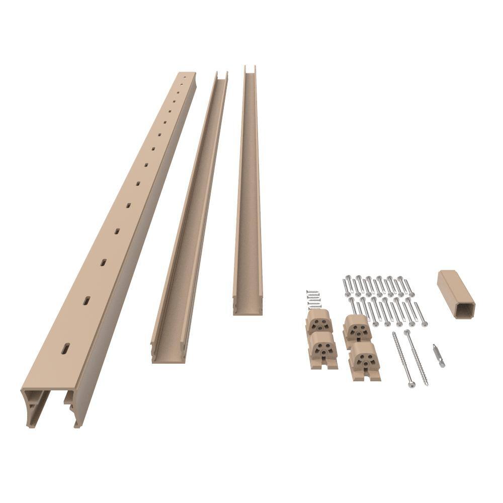 RDI 8 ft. Beam/BTM Rail Kit in Wheat 73019066 - The Home Depot