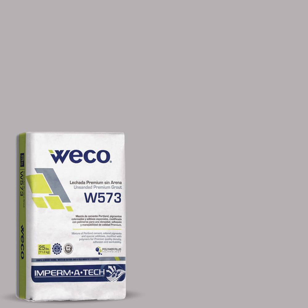 WECO W-573 Silver Gray 25 lb. Unsanded Grout for Wall and Floor ...