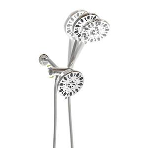 UPIKER Multi-Function Dual Shower Faucet with 1.8 GPM 4.7 in. Rain ...