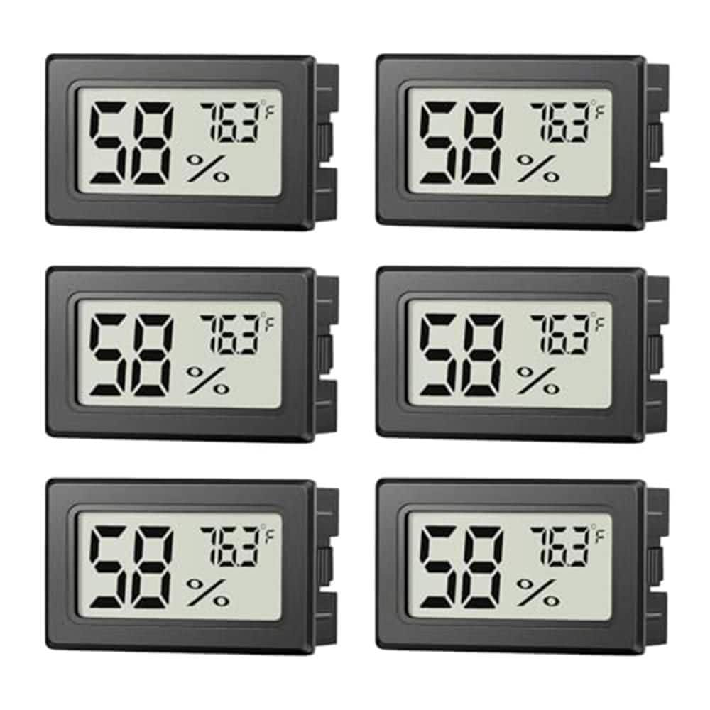 Justincity Mini Digital Thermometer Hygrometer Monitor Fahrenheit ...