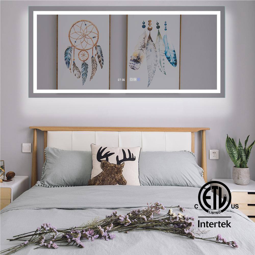 Reviews for ES-DIY 60 in. W x 28 in. H Large Frameless Rectangular Anti ...