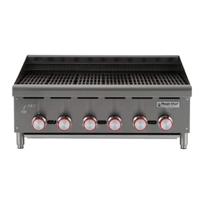 Magic Chef Commercial 36 in. Thermostatic Countertop Griddle MCCTG36 ...