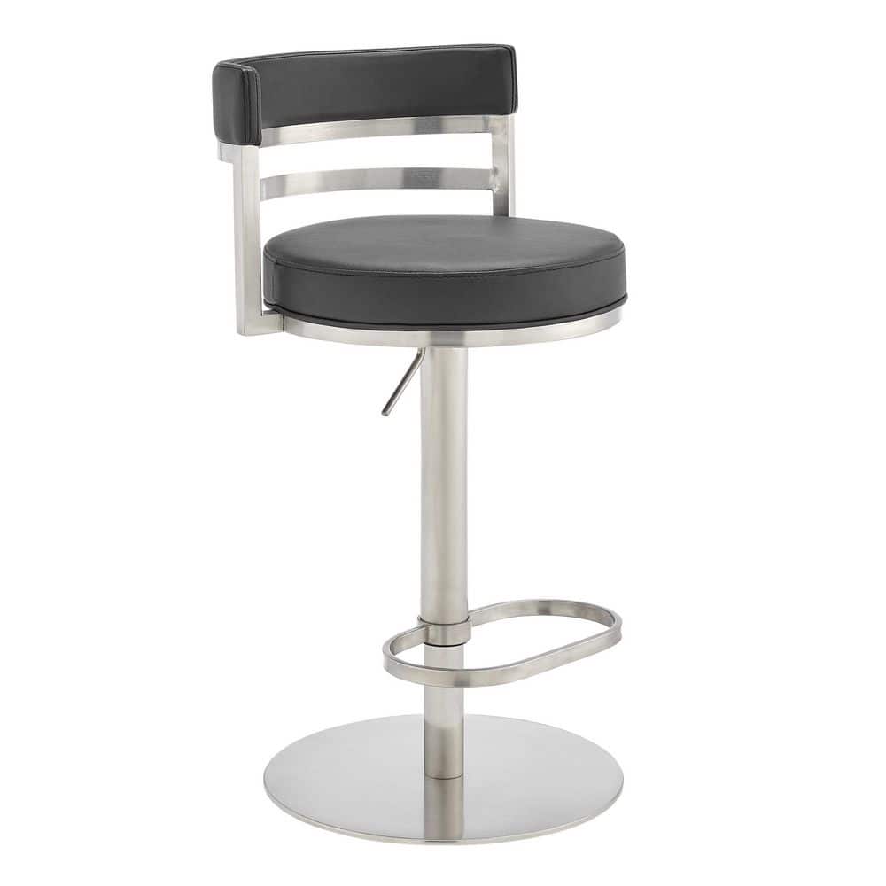 Armen Living Judi Modern Industrial Swivel Metal Adjustable Height ...