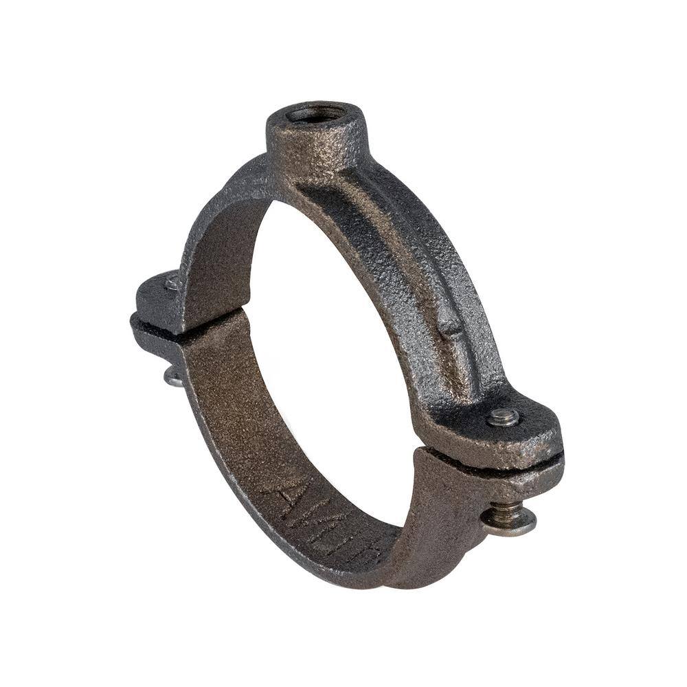 PLUMBFLEX 2-1/2 in. 2-Piece Split Ring Pipe Hanger in Uncoated ...