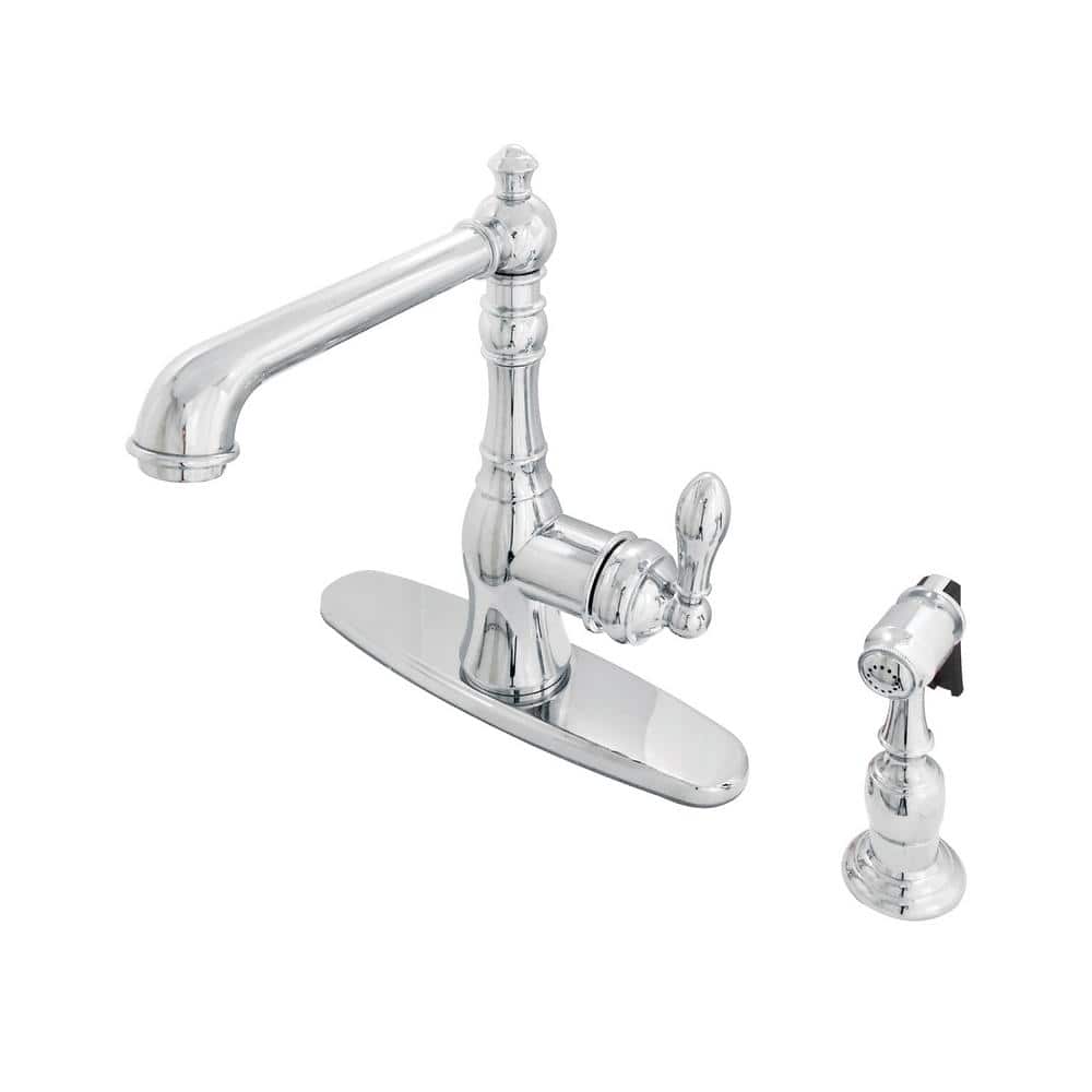 Kingston Brass American Classic Single-Handle Standard Kitchen Faucet ...