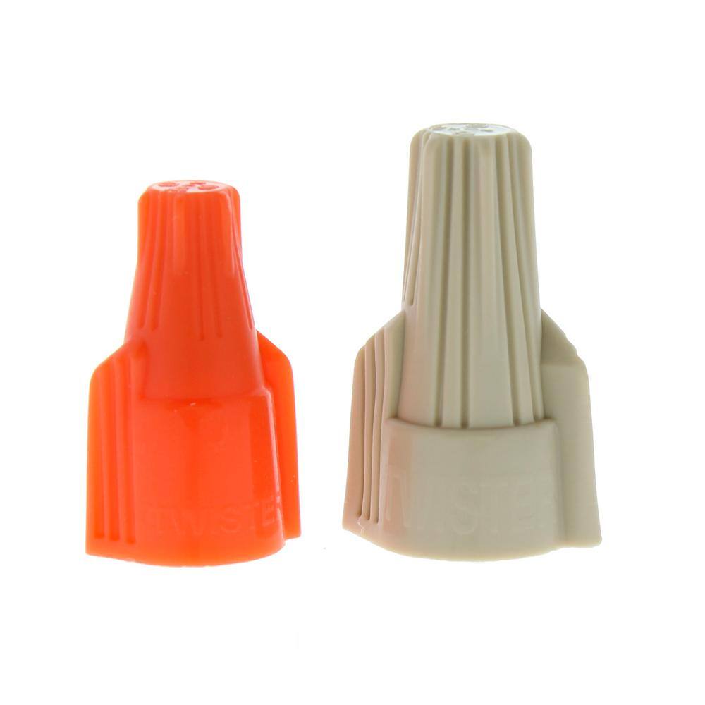 IDEAL 340/341 Orange and Tan Twister Wire Connector (300 per Bag) 30 ...