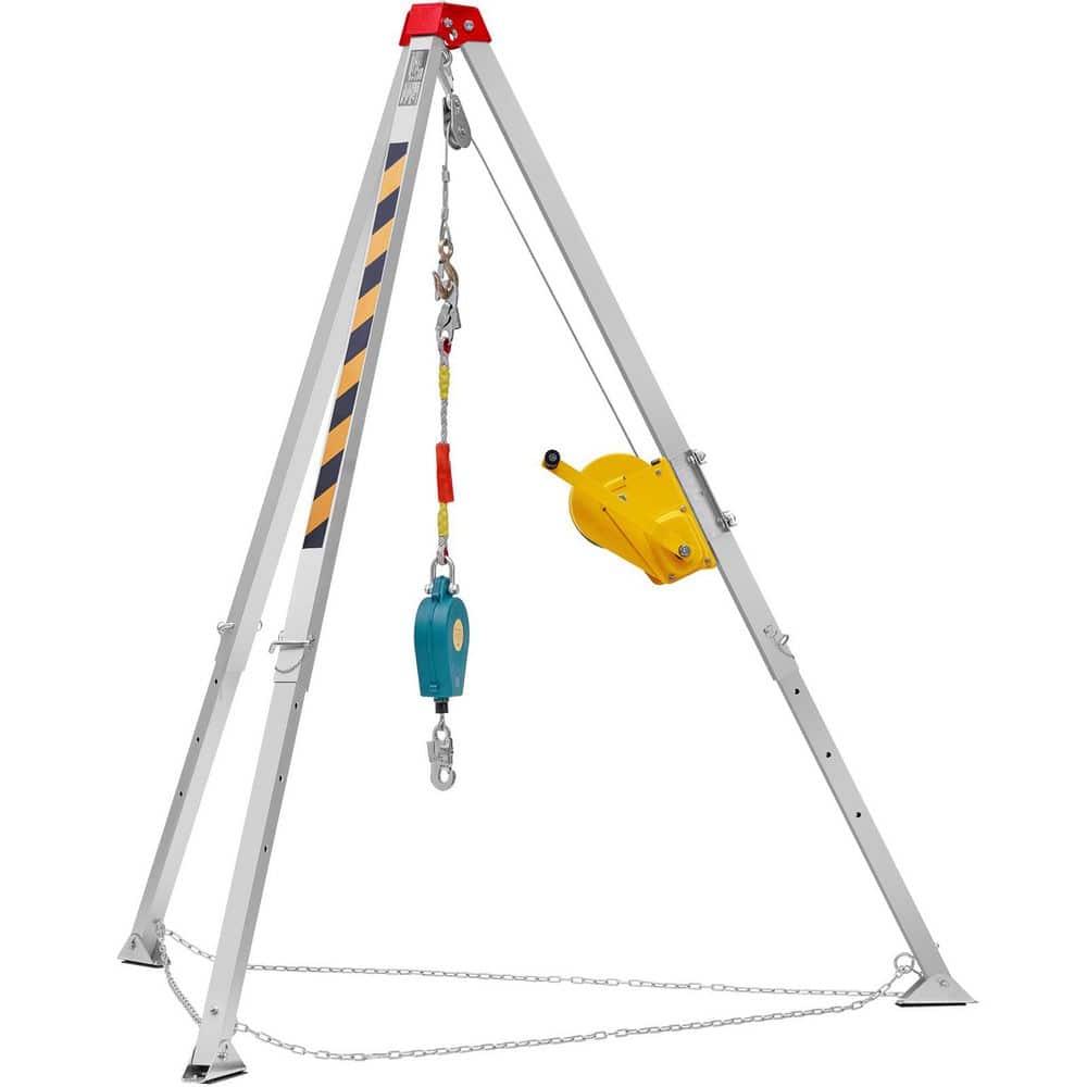 SKYSHALO Confined Space Tripod Kit, Confined Space Tripod 8ft. Legs and ...