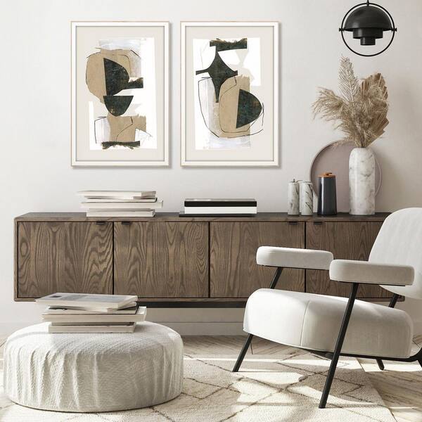 Paragon Cartissi 2 Piece Framed Giclee Abstract Art Print 25 in. x 17 ...