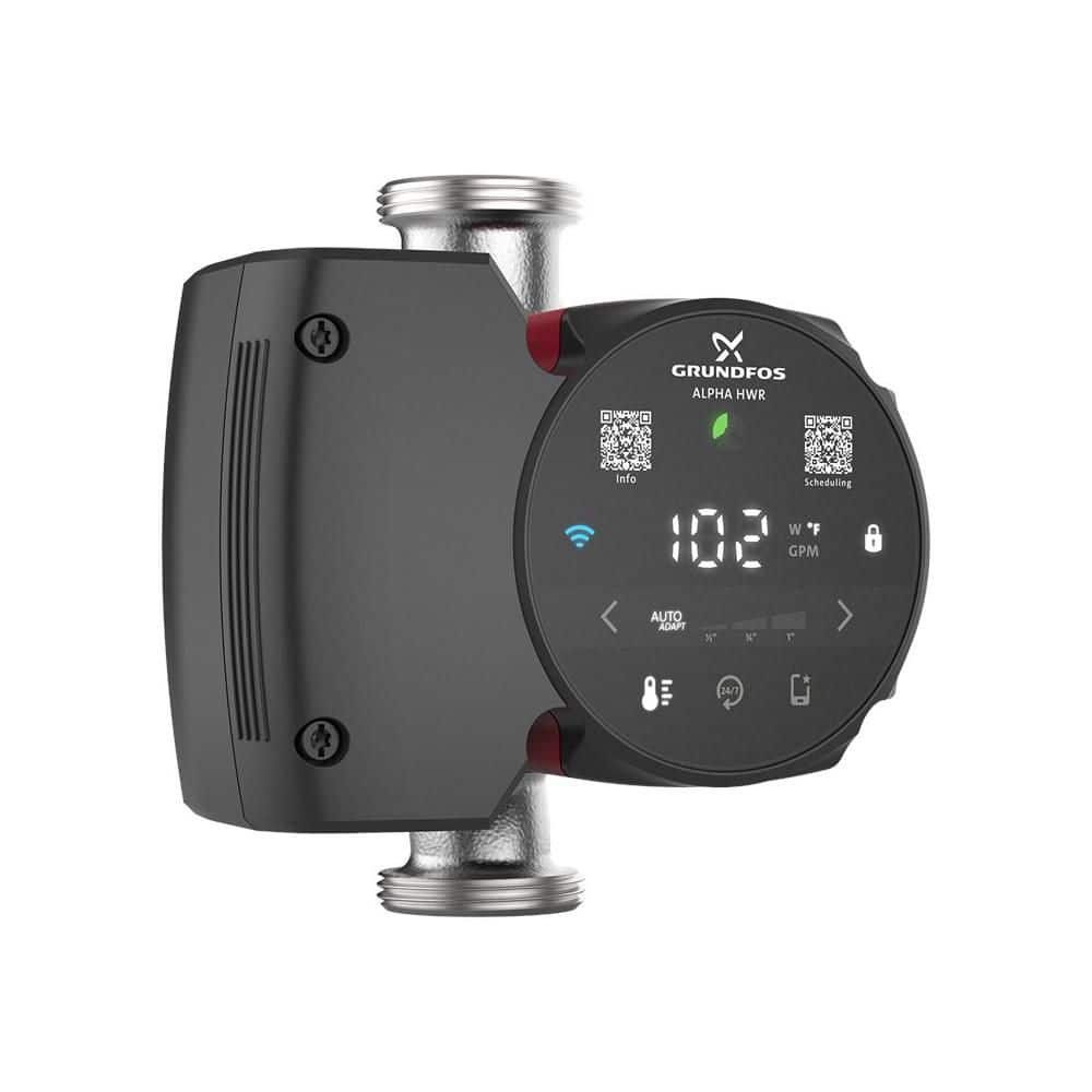 Grundfos ALPHA HWR 15-29 SU/T High-Efficiency Hot Water ECM Circulator ...