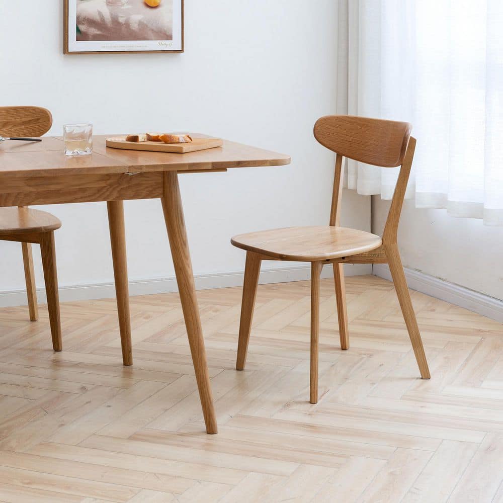 Noble House Swift Oak Solid Wood Mid-Century Modern Accent Dining Side ...