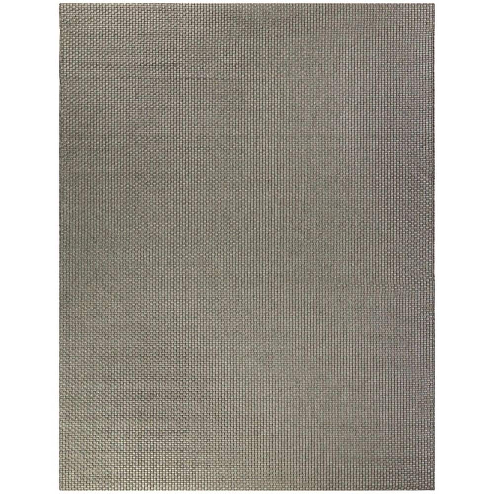Newman Taupe 9 ft. 2 in. x 12 ft. Textured Indoor/Outdoor Area Rug ...