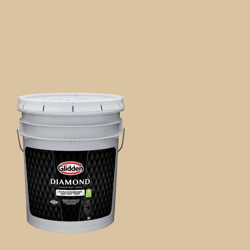 Glidden Diamond 5 gal. PPG1094-3 Birch Beige Ultra-Flat Interior Paint ...