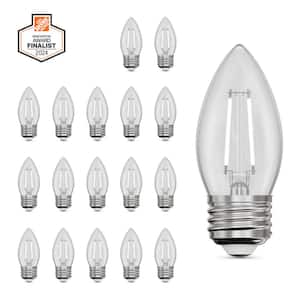 Reviews for Feit Electric 40-Watt Equivalent B10 E12 Candelabra Dim White Filament Clear Glass ...