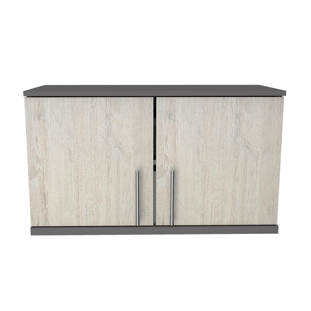 Inval KRATOS 31.5 in. W x 18.11 in. H x 13.78 in. D 2- shelves Garage ...