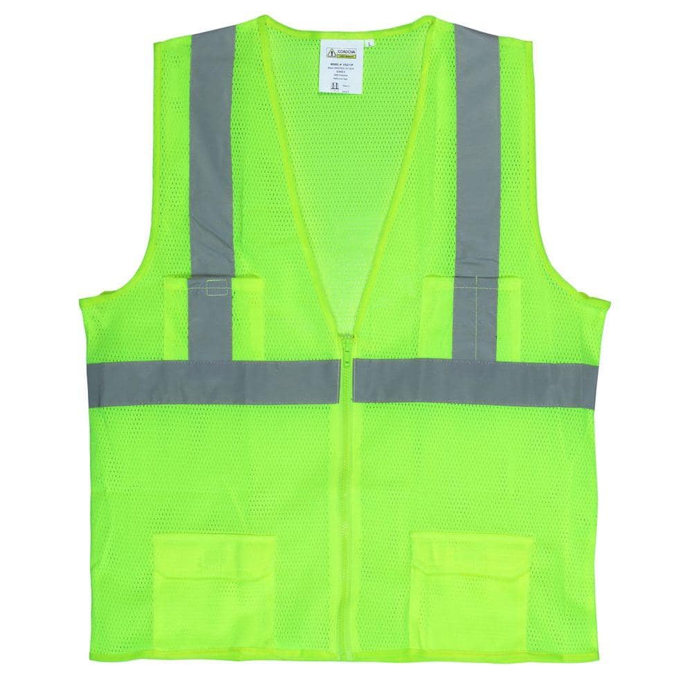 Cordova Surveyor's Medium Lime Green High Visibility Class 2 Reflective ...