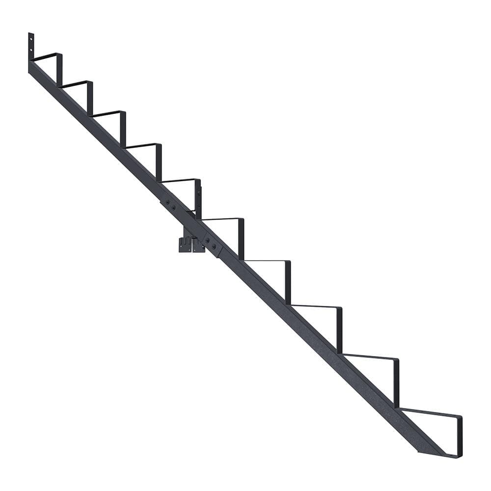 PEAK 10-Step Steel Stair Riser (Stringer) and Connector Kit in Matte ...