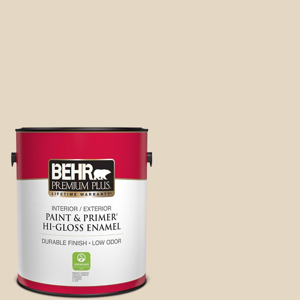 Reviews for BEHR PREMIUM PLUS 1 gal. #N270-1 High Style Beige Hi-Gloss ...