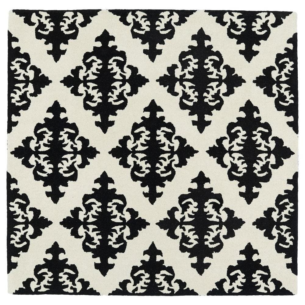 Kaleen Evolution Black 12 ft. x 12 ft. Square Area Rug EVL05-02-119 SQ ...