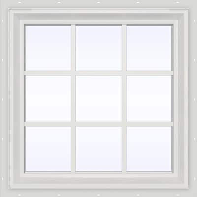 JELD-WEN 29.5 in. x 29.5 in. V-2500 Series White Vinyl Picture Window w ...