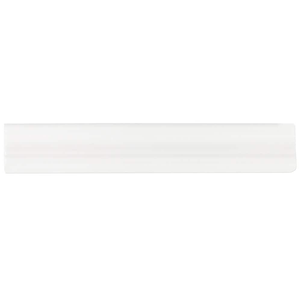 Ivy Hill Tile Birmingham Bianco 2 in. x 12 in. Ceramic Chair Rail Tile ...