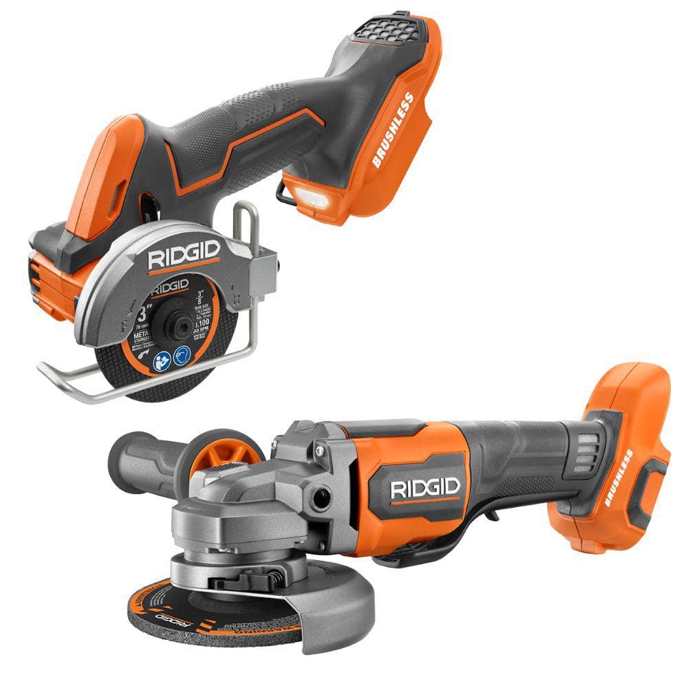 RIDGID 18V Brushless Cordless 2-Tool Combo Kit with SubCompact Multi ...