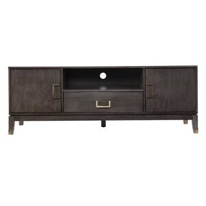 SAUDER Palladia 61.102 in. Glacier Oak Corner TV Stand with Drawers ...