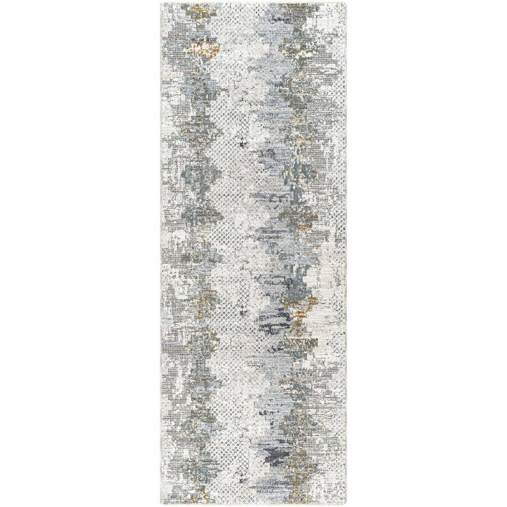 Livabliss Dresden Gray Modern 2 ft. x 7 ft. Indoor Area Rug DRE2303 ...