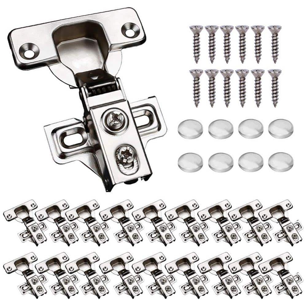 Numhew 20-Pack Stainless Concealed Soft Close Cabinet Door Hinges with ...