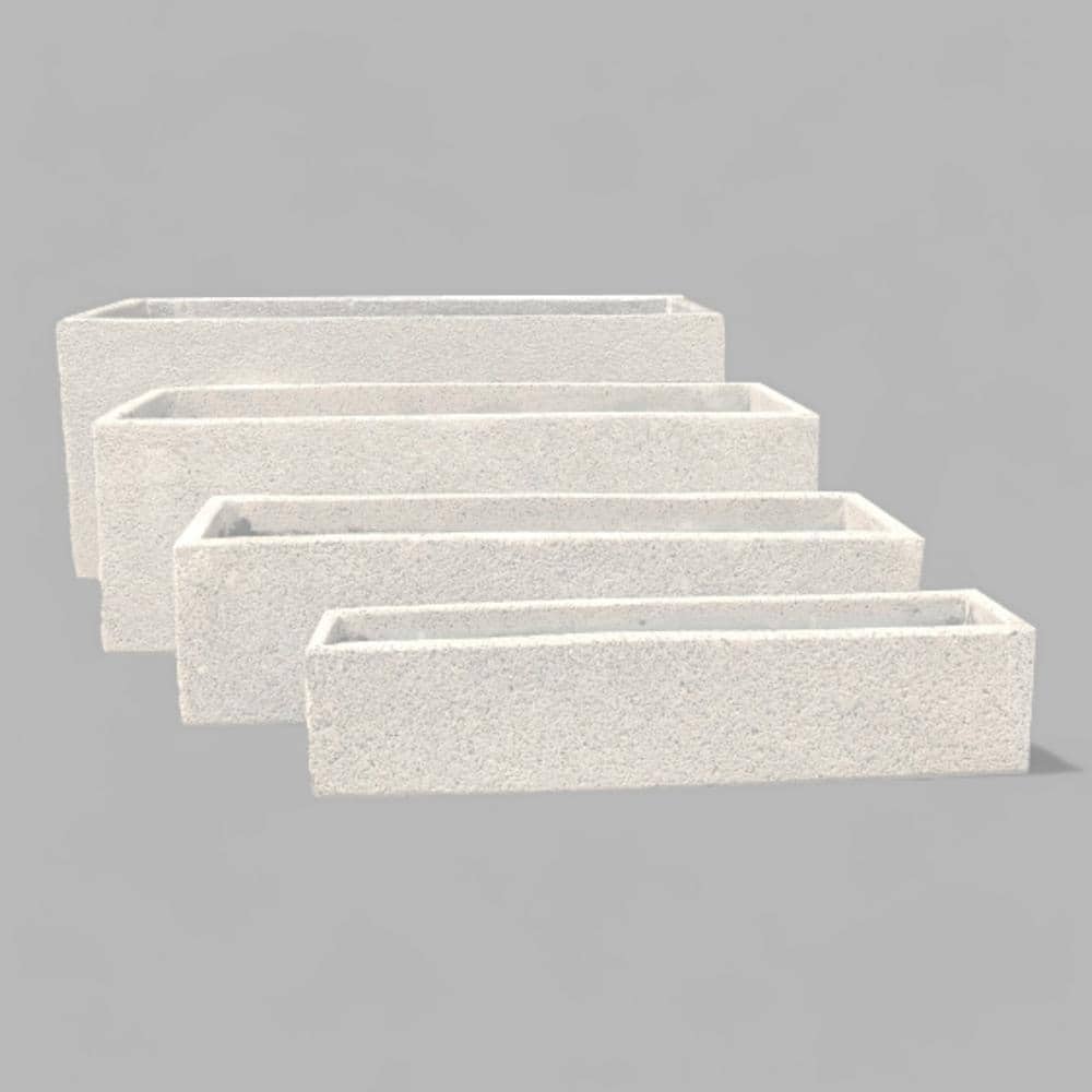 Rectangular Extra Large 15.75" x 15.75" x 39.37" Grey Indoor/Outdoor ...