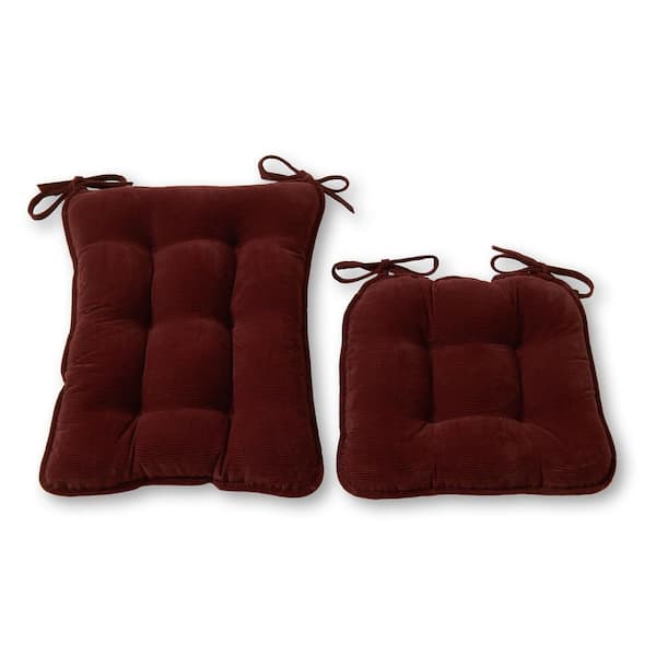 Greendale Home Fashions Cherokee Wine 2-Piece Rocking Chair Cushion Set ...