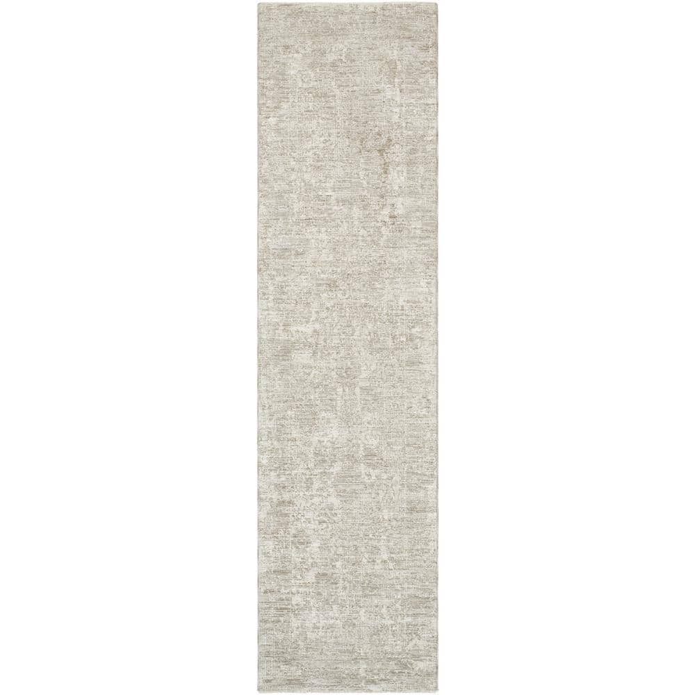 Livabliss Masterpiece Gray Traditional 2 ft. x 7 ft. Indoor Area Rug ...