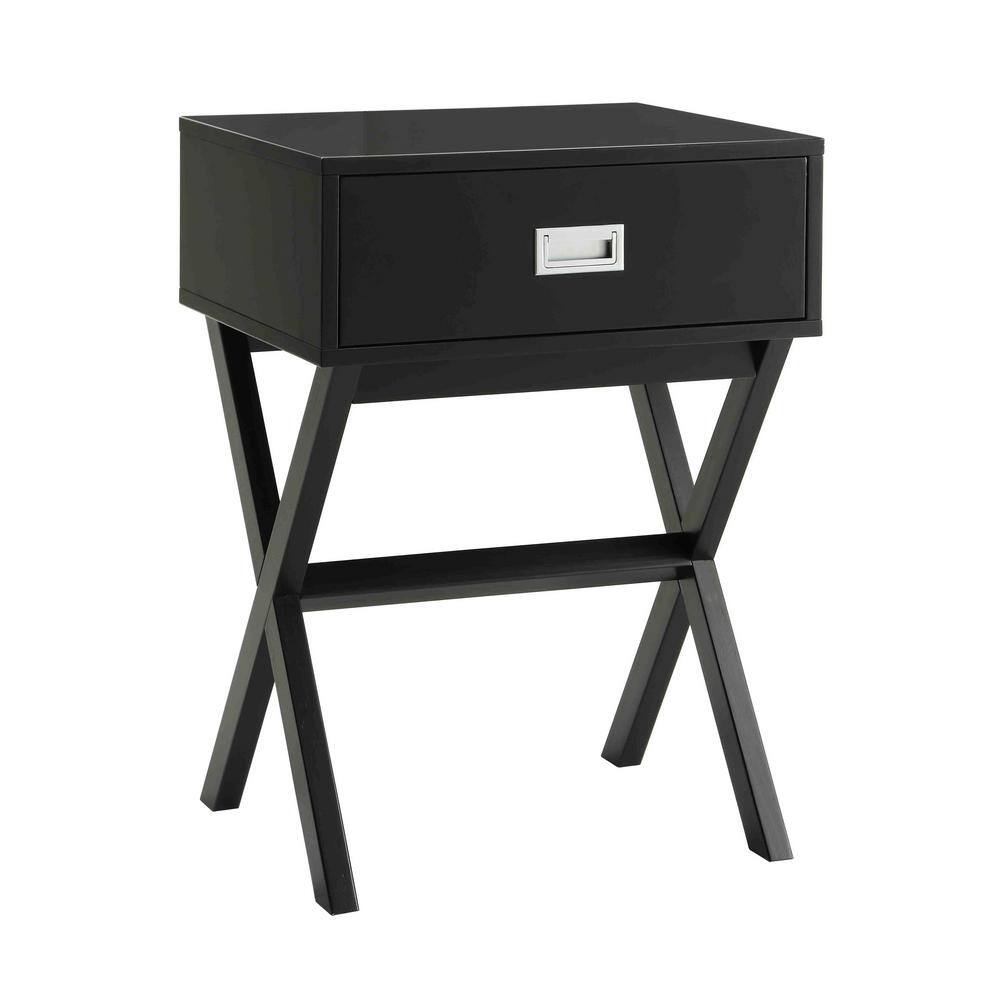 Convenience Concepts Designs2Go 26 in. Black Landon End Table S20-125 - The Home Depot