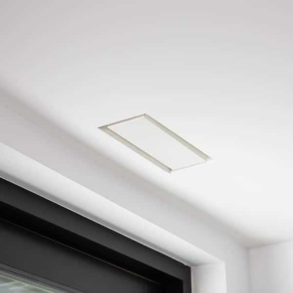 FITTES Flush Wall Vent (Lite) 4 in. x 10 in. White DWLITBD4X10WHT - The ...