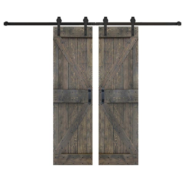Reviews for ISLIFE K Series 60 in. x 84 in. Smoky Grey DIY Solid Wood ...