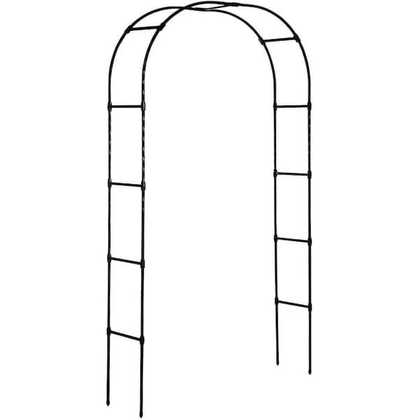 94.8 in. x 48 in. Garden Arch, Rustproof Easy Assembly Metal Trellis ...