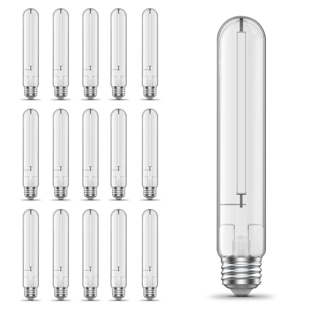 Feit Electric 60-Watt Equivalent T10L Dimmable Straight White Filament ...