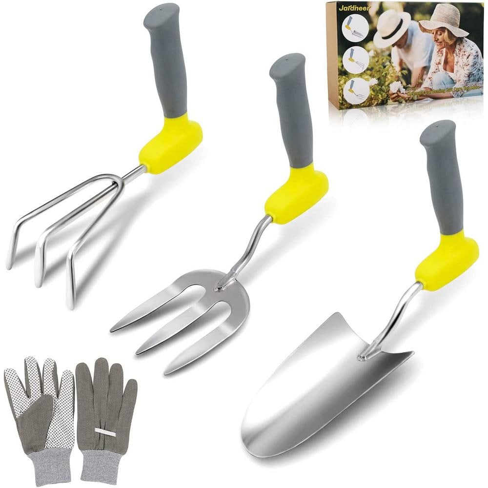 Jardineer 4-Piece Garden Tool Set for Elderly, Ideal Garden Tools Gifts ...
