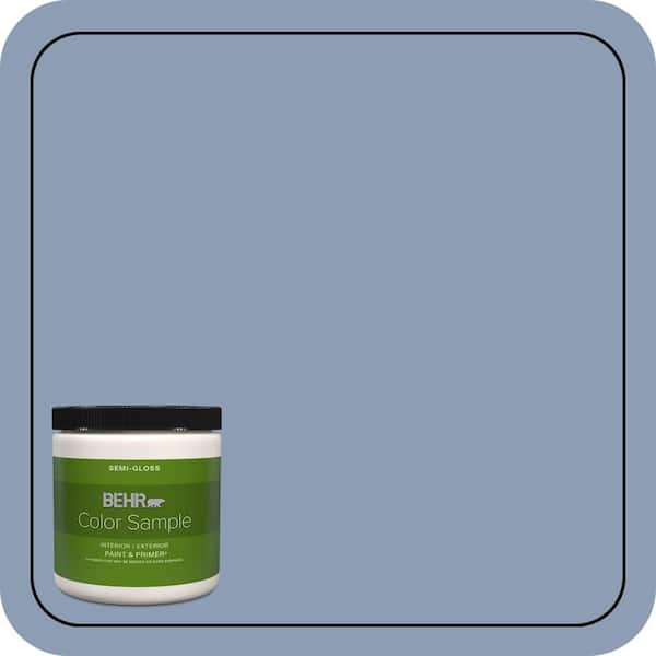 BEHR PREMIUM PLUS 8 oz. #PPU15-10 China Silk Semi-Gloss Interior ...