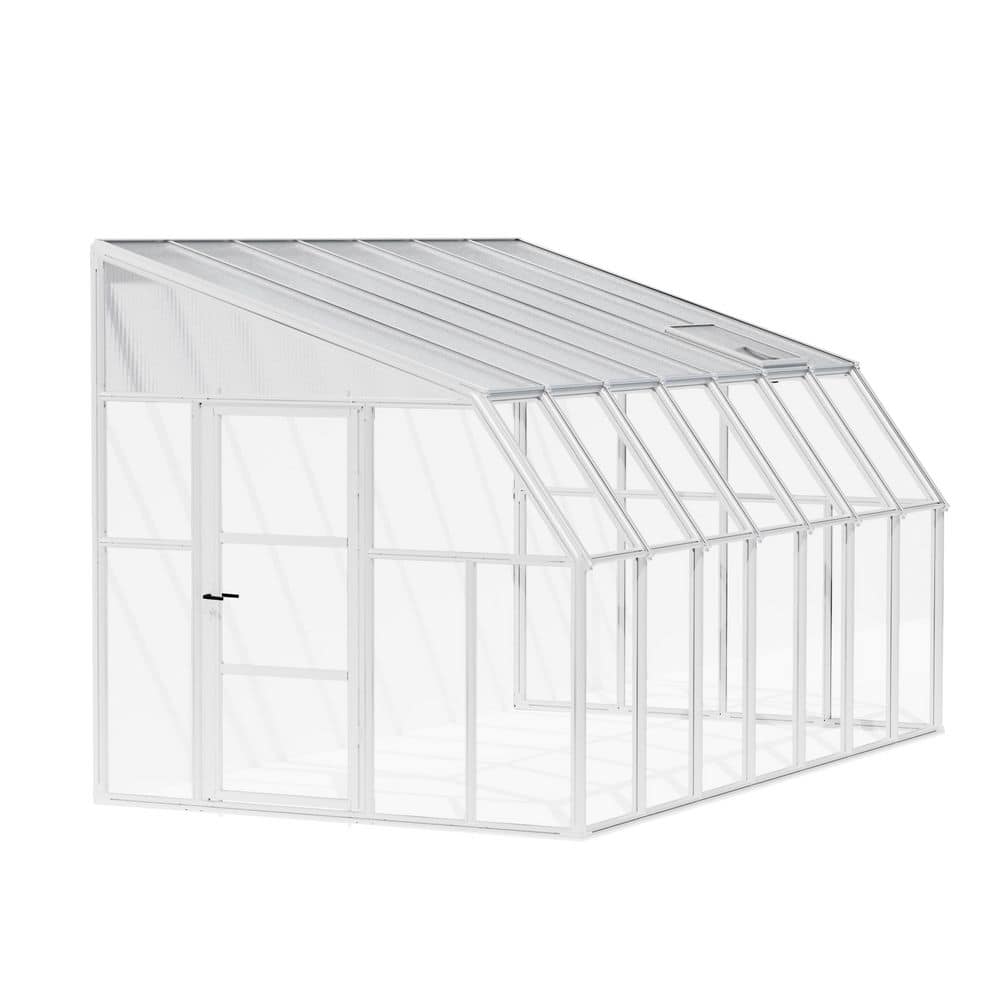 CANOPIA by PALRAM Sun Room 8 ft. x 14 ft. White/Clear Patio Enclosure ...