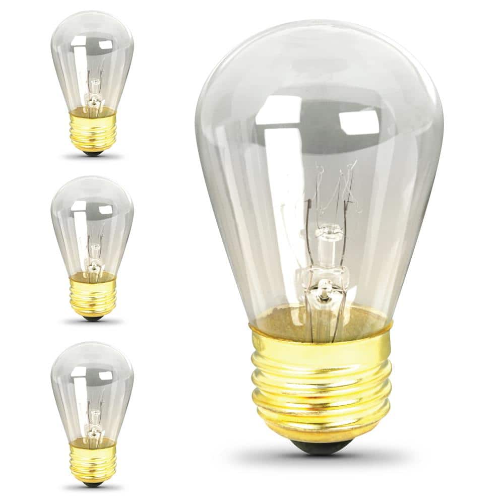 Feit Electric 11-Watt S14 Dimmable Soft White String Light Incandescent ...