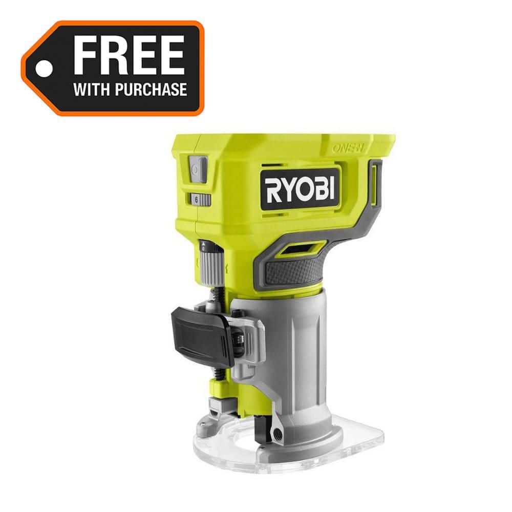 RYOBI ONE+ 18V Cordless Compact Fixed Base Router (Tool Only) PCL424B ...