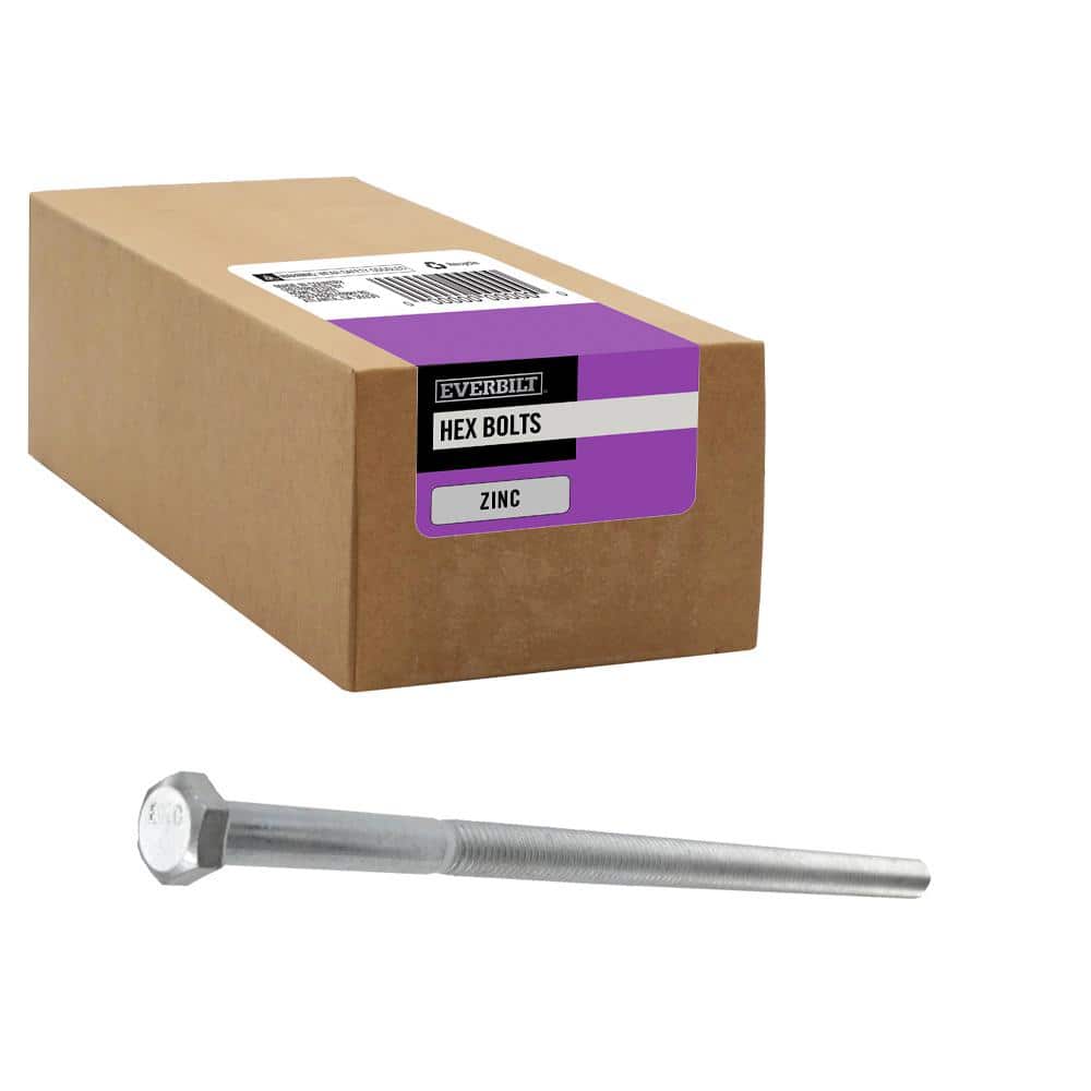 Everbilt 3 8 In 16 X 8 In Zinc Plated Hex Bolt 800936 The Home Depot