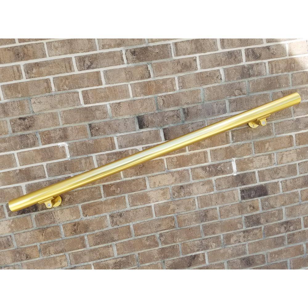 B52 6 ft. Gold Anodized Aluminum Handrail Kit 1.97 in. Diameter G197 ...