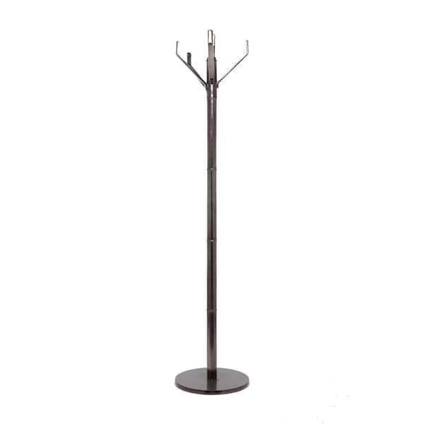 Litton Lane Black Aluminum Contemporary Coat Rack 041023 - The Home Depot
