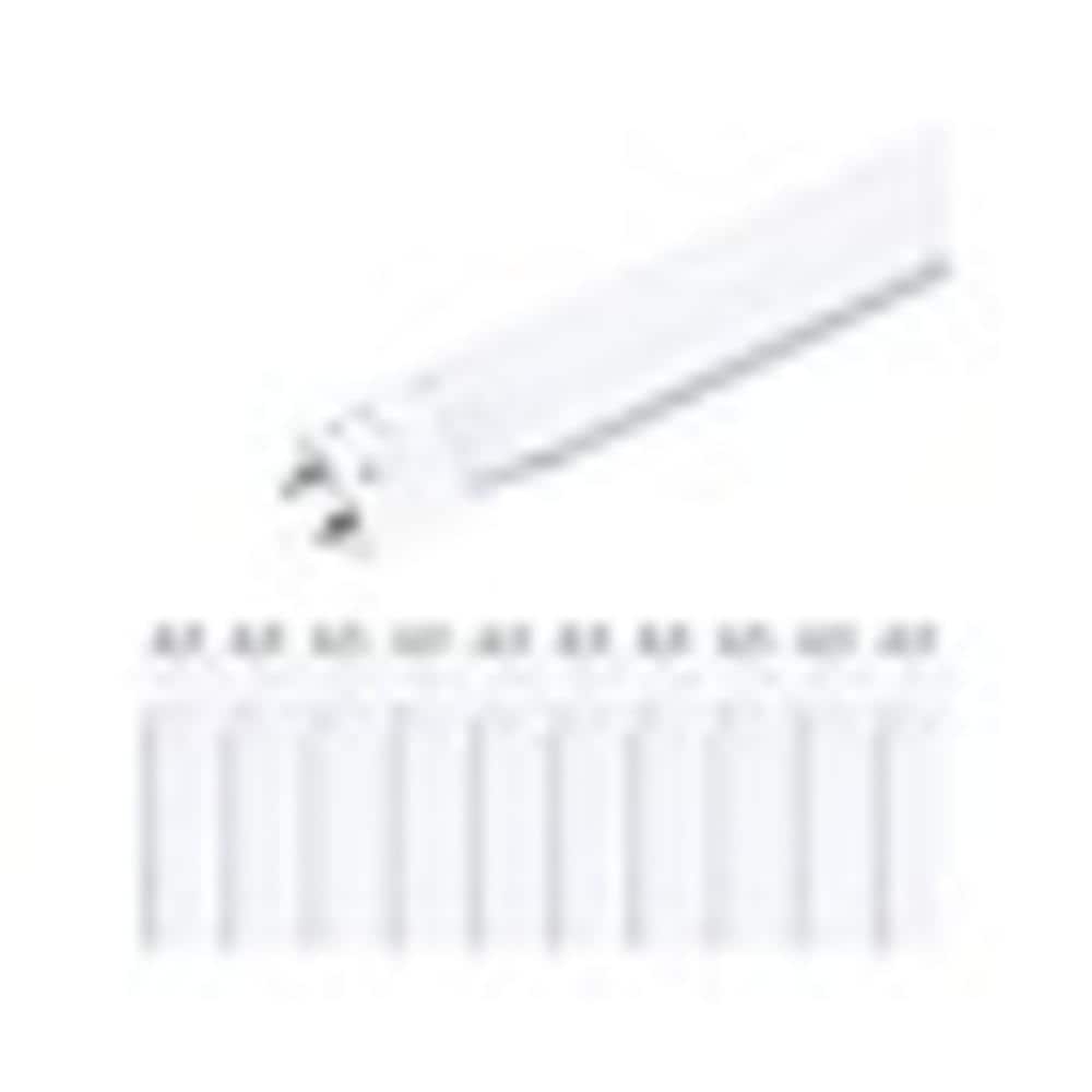 Viribright 18-Watt T8 LED Light Bulb Tube - 6500K 4 ft. 2350-Lumens ...