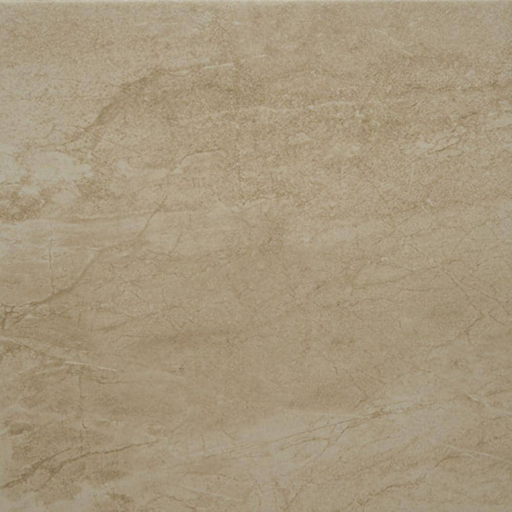 Florida Tile Inc Craftsman Wheat Light Brown 24 in x 24 in Porcelain ...